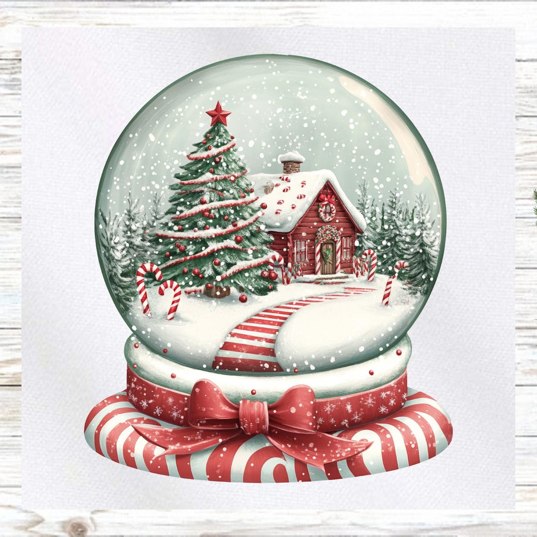Christmas Fabric Panel - Snow Globe Fabric Panel - Quilt Panel-quilting ...