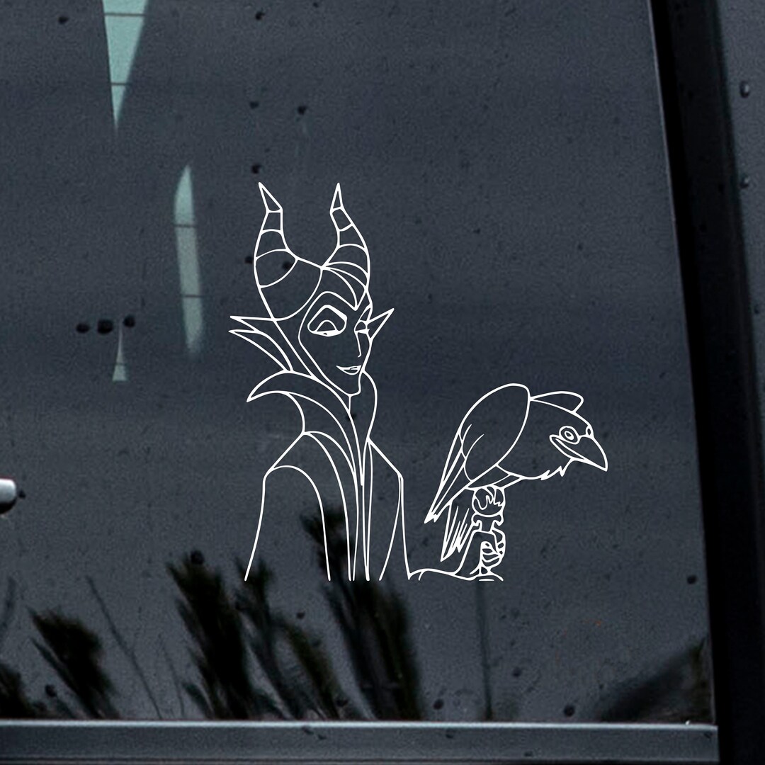 Maleficent Dragon Vinyl Decal Glitter Decal Opal Decal - Etsy