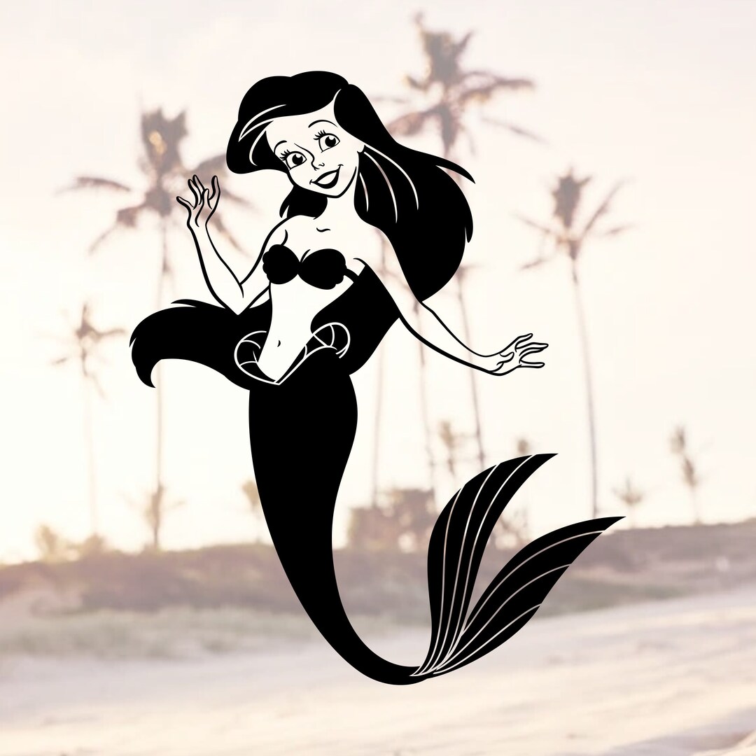 Ariel Decal Disney Decal Disney Princess Decal Ariel - Etsy