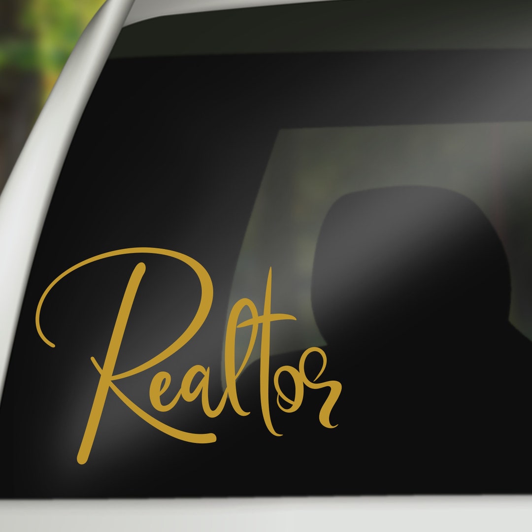 Realtor Decal, Real Estate Agent Decal, Real Estate Agent Sticker, Real ...