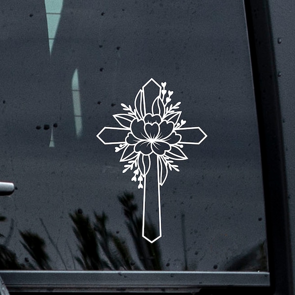 Cross Decal - Etsy