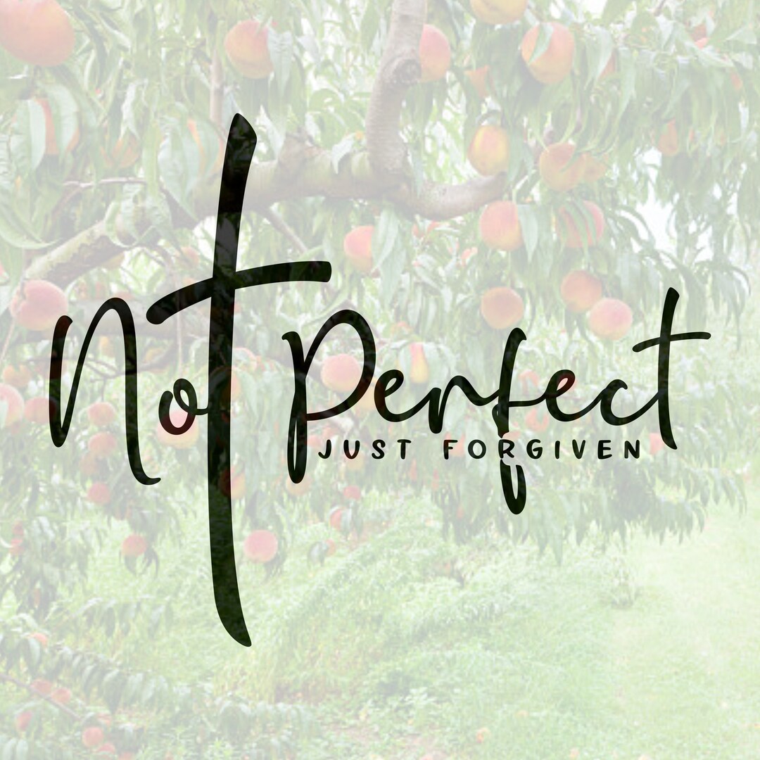 Not Perfect Just Forgiven Cross Decal, Christian Decal, God Car Decal ...