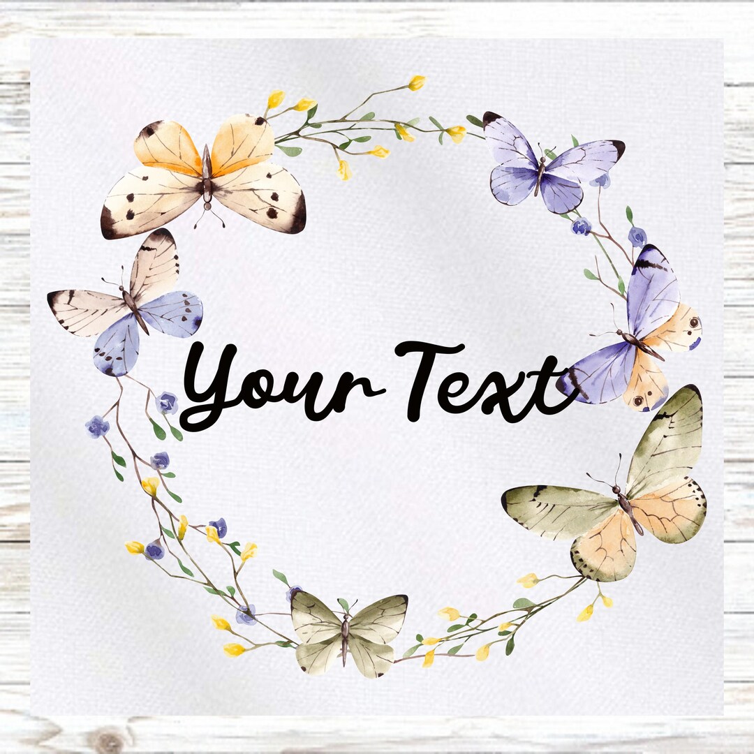 Personalized Fabric Panel - Butterfly Fabric Panel - Quilt Panel ...