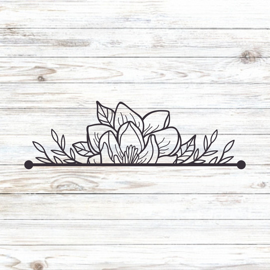 Magnolia Decal, Magnolia Car Decal, Magnolia, Simple Flower Decal ...