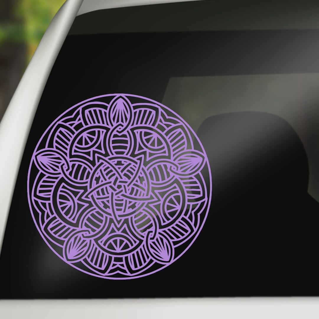 Irish Celtic Mandala Decal, Celtic Decal - Etsy