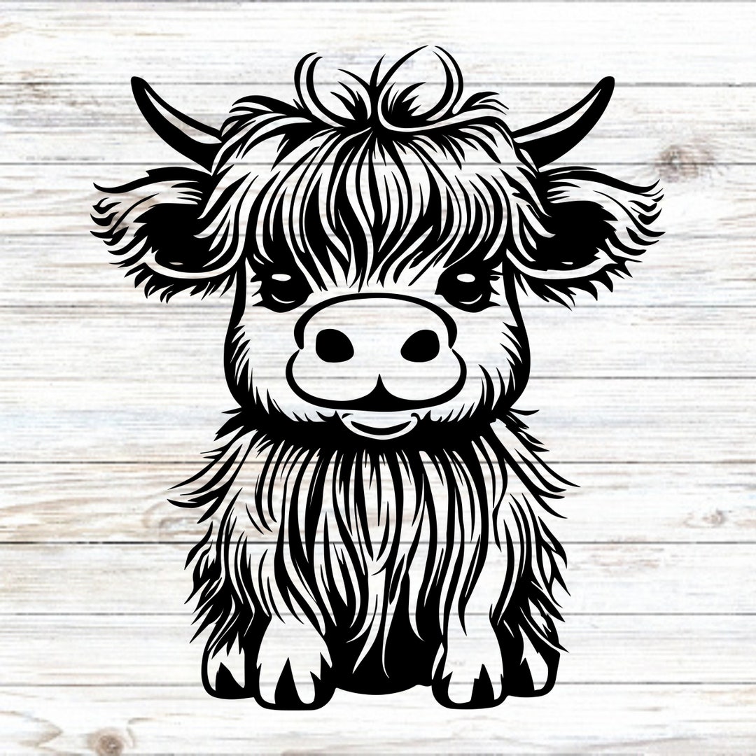 Highlands Cow Decal, Highland Calf Decal, Country Decal, Cow Car Decal ...