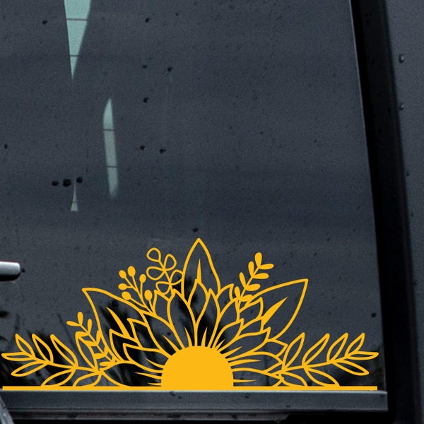 Sunflower Decal - Etsy