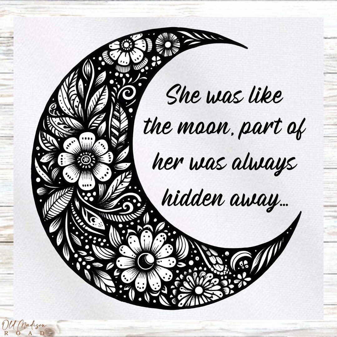 Crescent Moon Fabric Panel - Moon Phase Fabric Panel - Quilt Panel ...