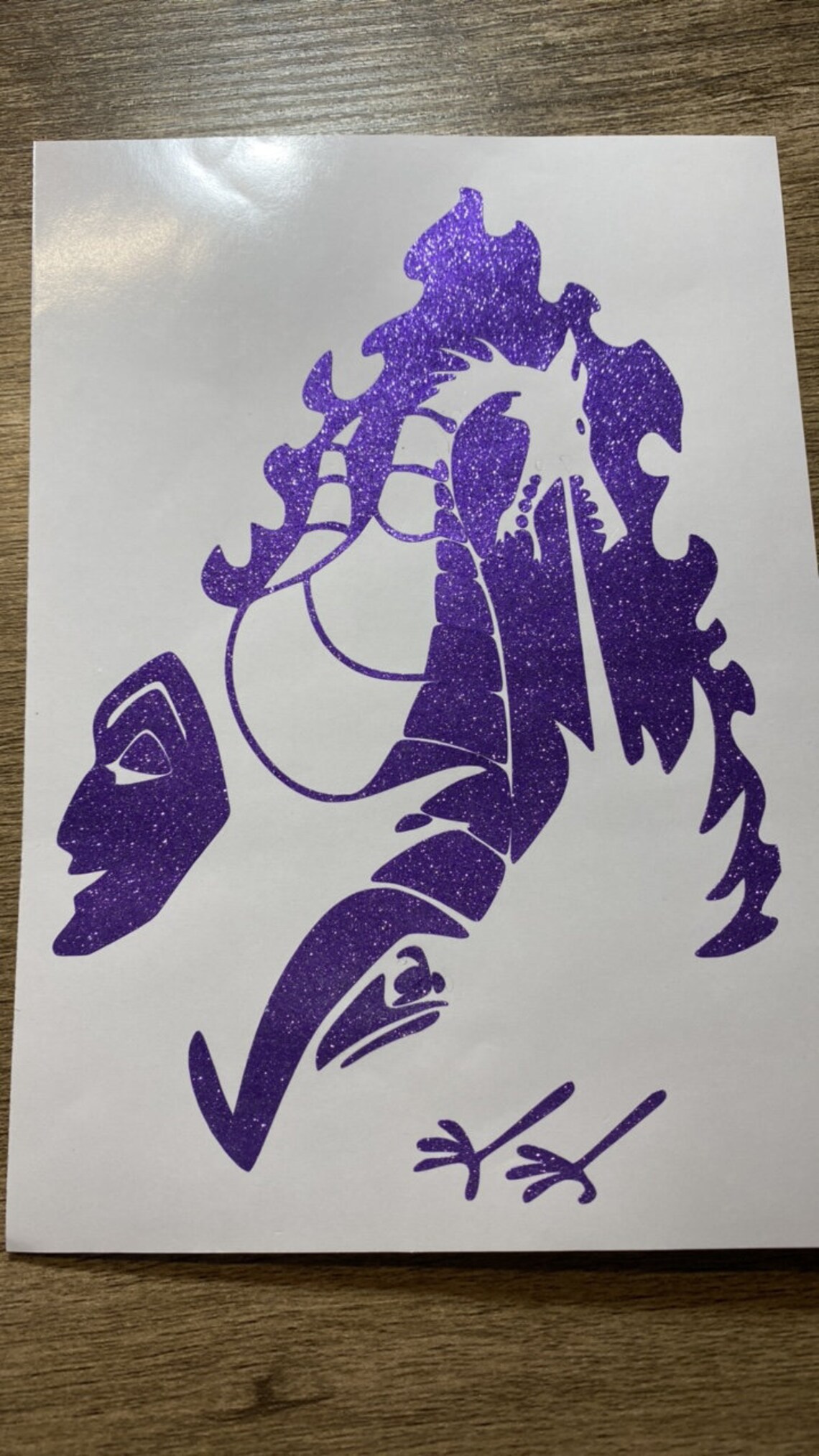 Maleficent Vinyl Decal Glitter Decal Opal Decal Disney Car - Etsy