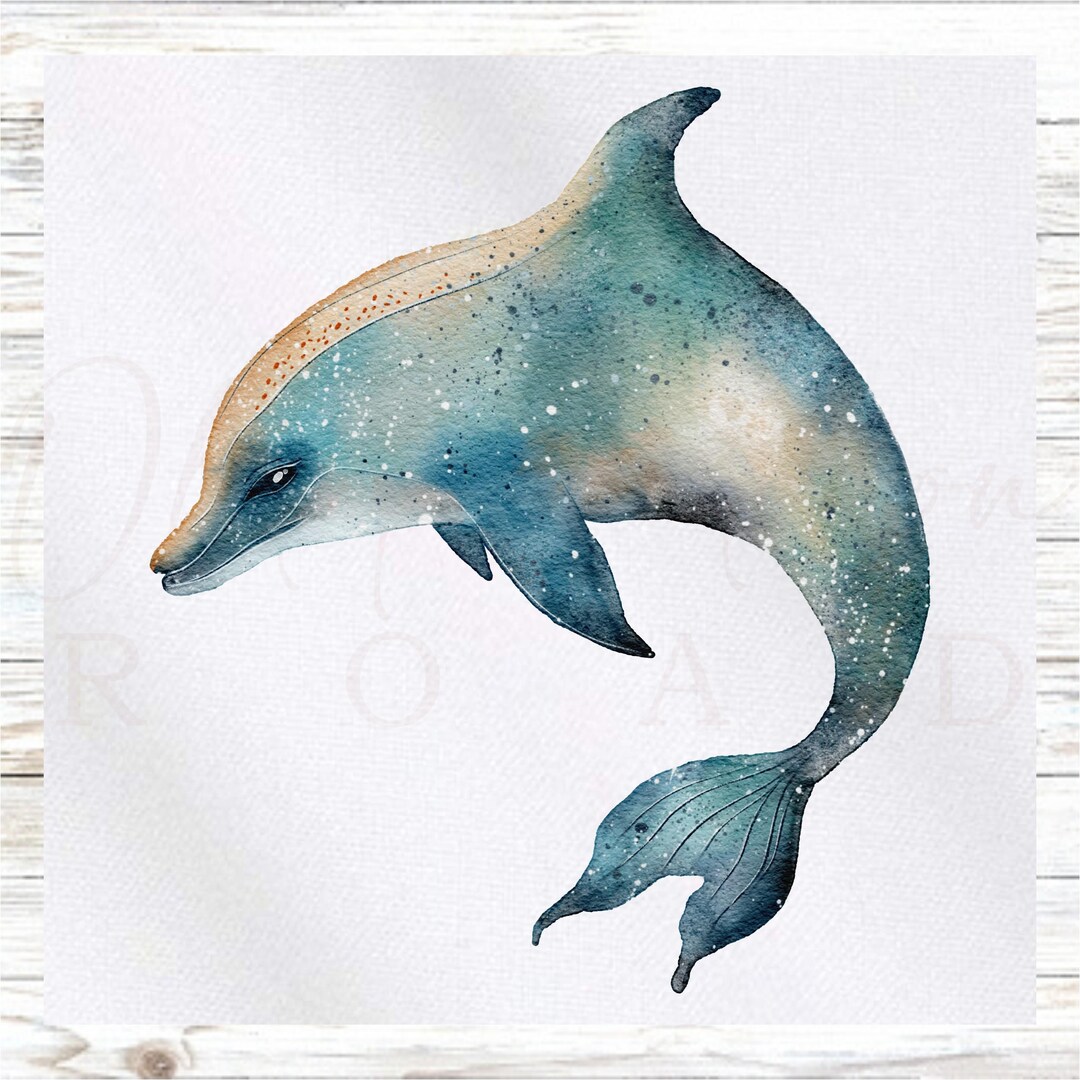 Dolphin Fabric Panel - Sea Creature Fabric Panel- Quilt Panel ...