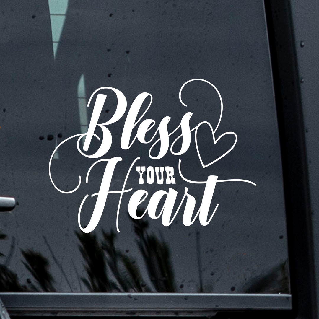Bless Your Heart Decal, Truck Decal, Country Woman Decal, Truck Sticker ...