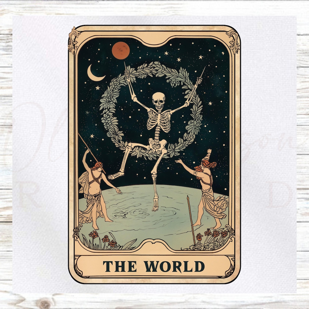 Tarot Card Fabric Panel - the World Fabric Panel - Quilt Panel ...