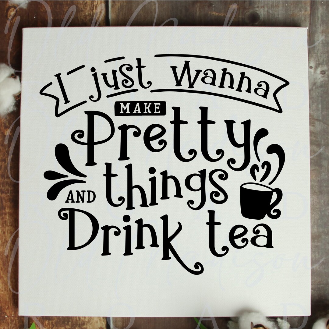 Tea Decal - Tea Bar - Window Decal - Sign Decal - DIY Sign Decal ...