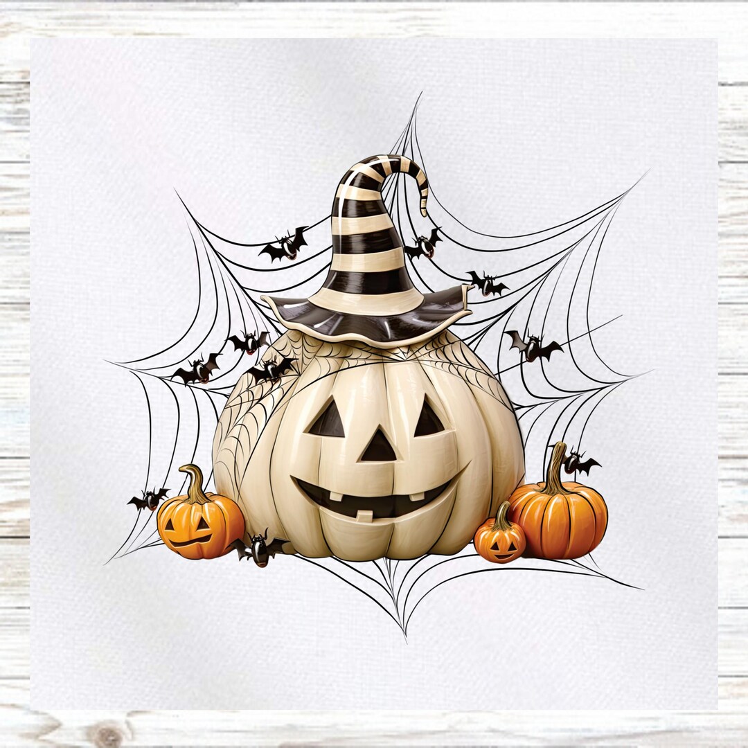 Halloween Fabric Panel - Pumpkins Fabric Panel - Quilt Panel - Quilting ...