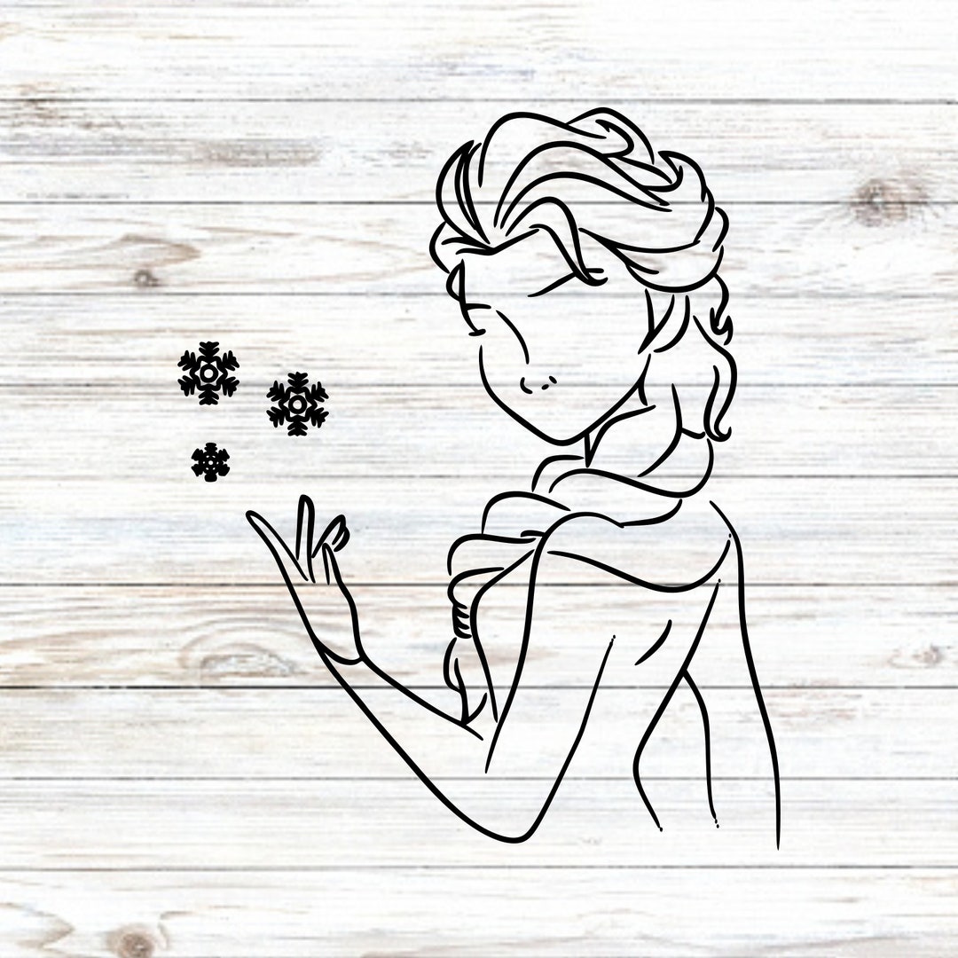Elsa Decal, Decal, Disney Decal, Car Decal, Frozen Decal, Disney ...