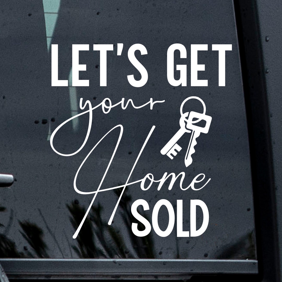 Real Estate Life Decal, Realtor Decal, Realtor Sticker, Real Estate ...