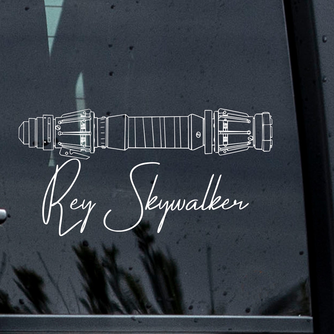 Rey Skywalker Lightsaber Decal, Star Wars Decal, Star Wars, Rey ...