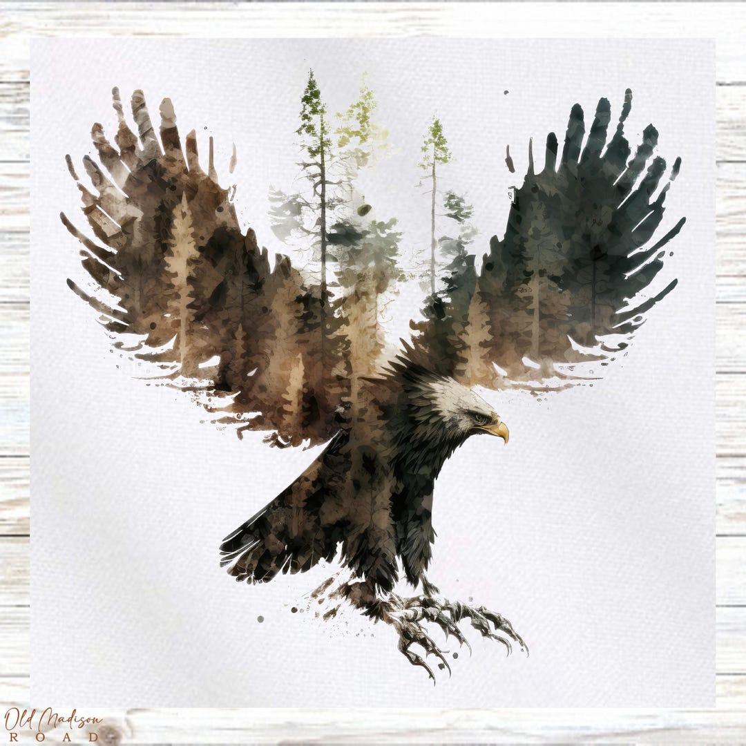 Eagle Fabric Panel - Wildlife Fabric Panel - Quilt Panel - Quilting ...