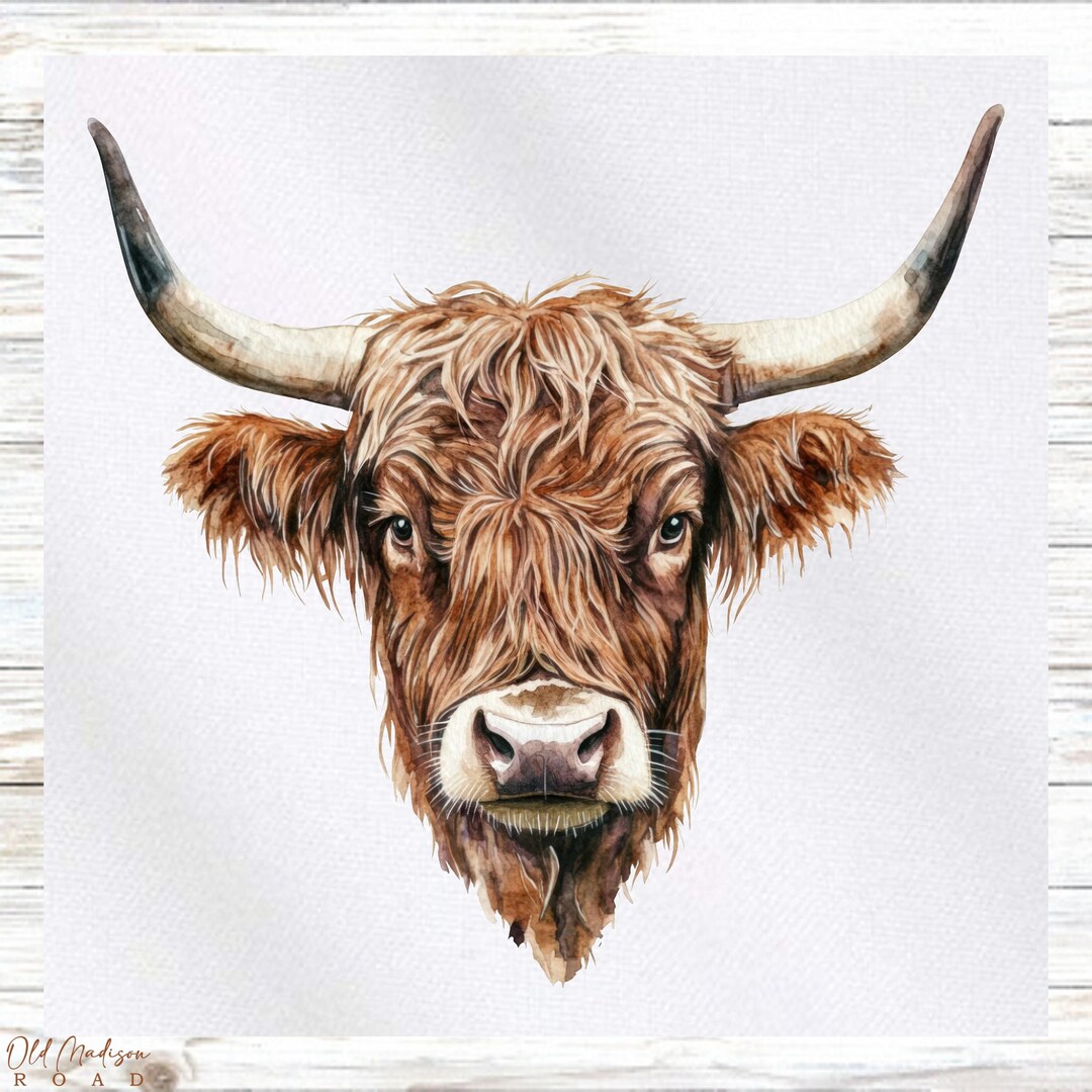 Cow Fabric Panel - Bull Fabric Panel - Quilt Panel - Quilting Fabric ...