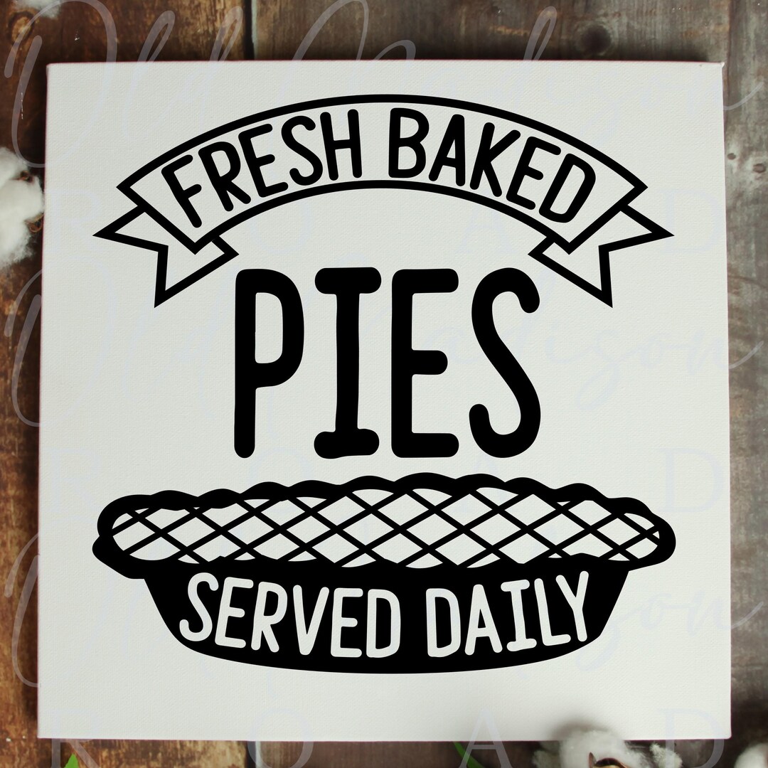 Fresh Baked Pies Kitchen Decal - Kitchen Decal - Wall Decor - Farmhouse ...