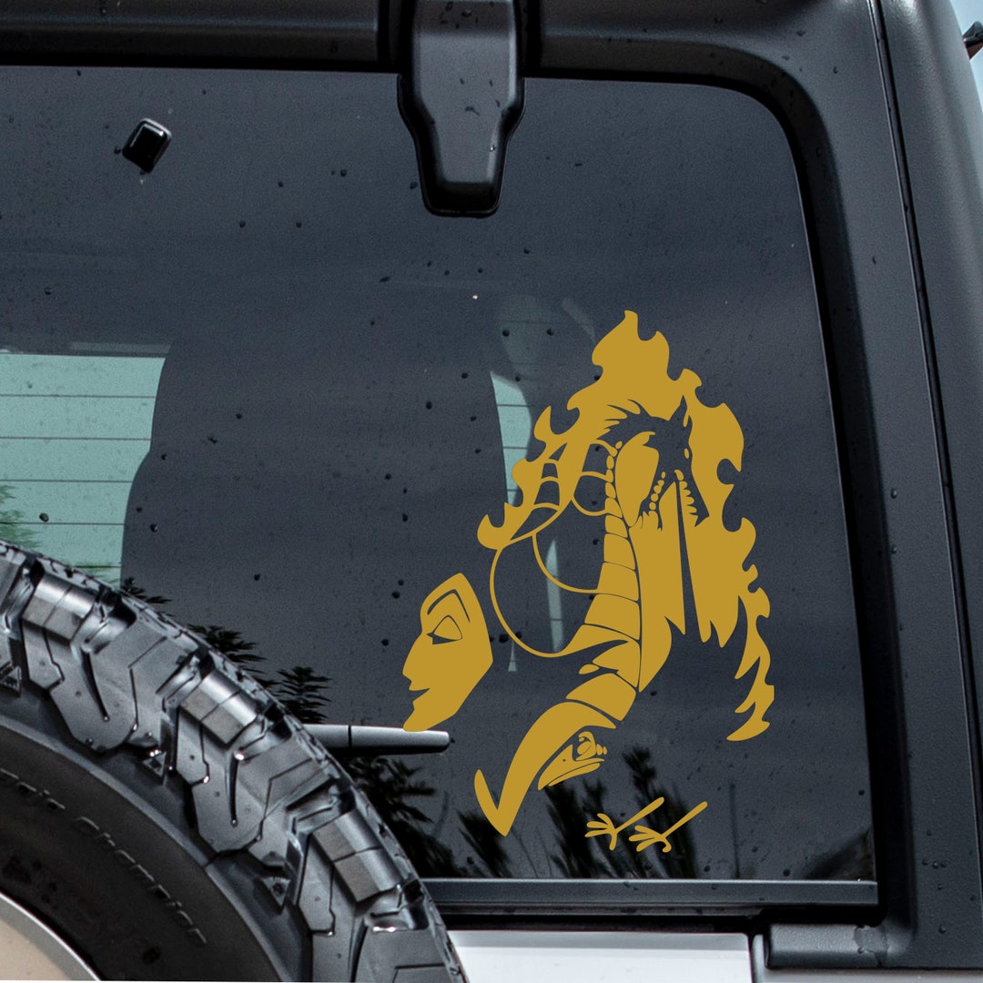 Maleficent Vinyl Decal, Glitter Decal, Opal Decal, Disney Car Decal ...