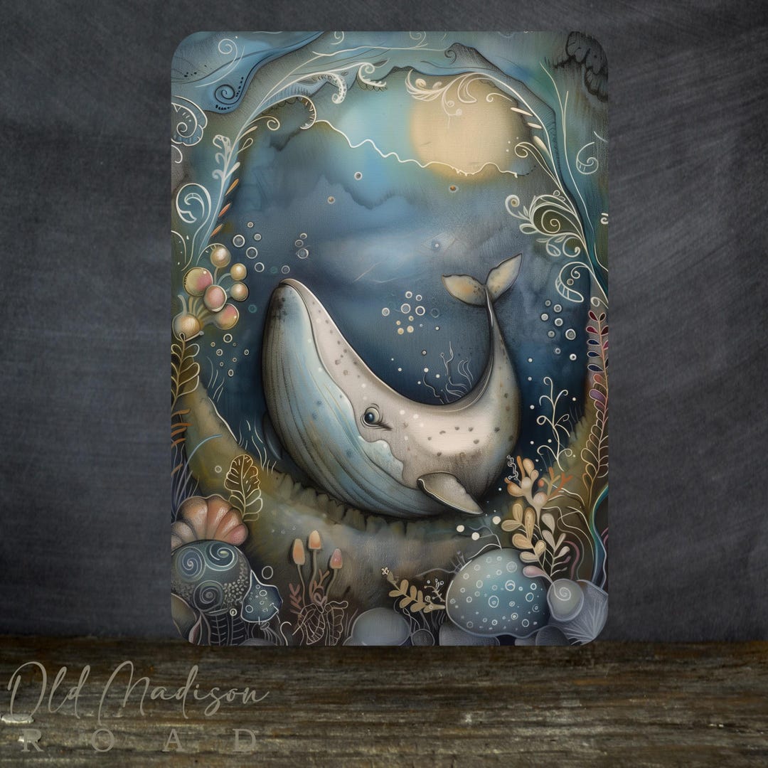 Whale Sign - Sealife Sign - Beach Themed Sign - Whale Metal Sign ...