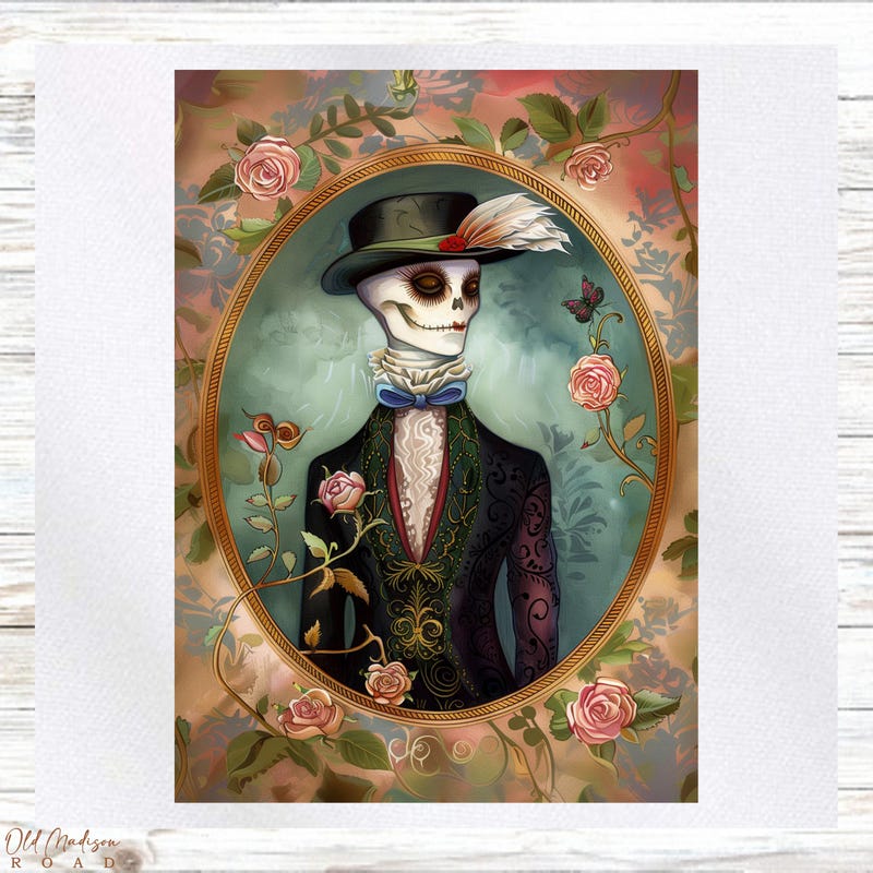 Goth Fabric Small Print - Etsy