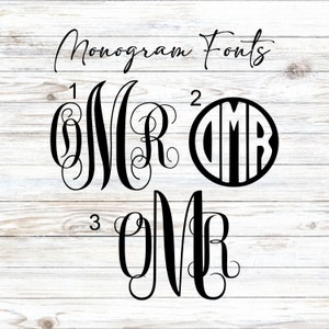 Monogram, Monogram Sticker, Monogram Car Decal, Custom Decal ...