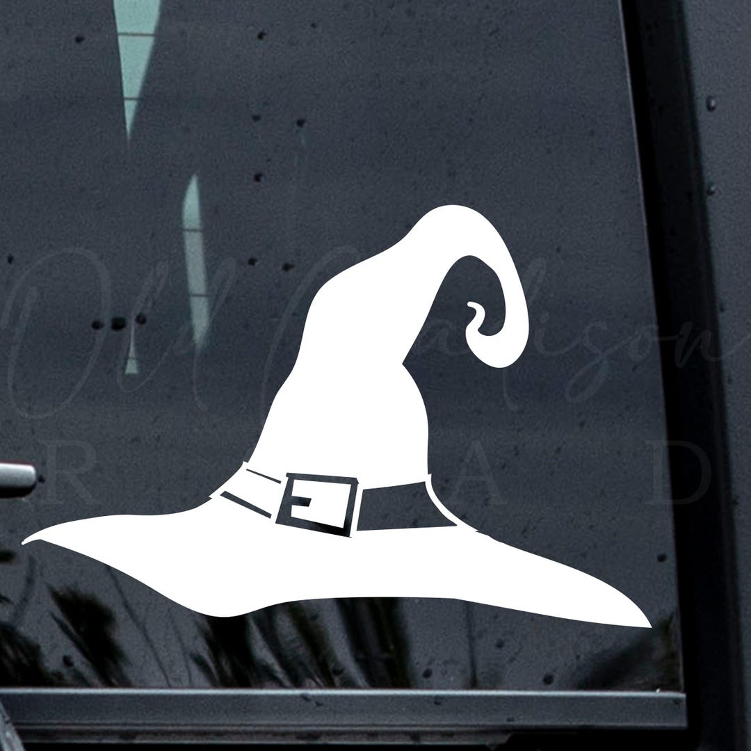 Witch Hat Decal, Witch Decal, Witch Car Decal, Witch Truck Decal, Witch ...
