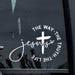 Jesus the Way Decal, Cross Decal, Christian Decal, God Car Decal ...