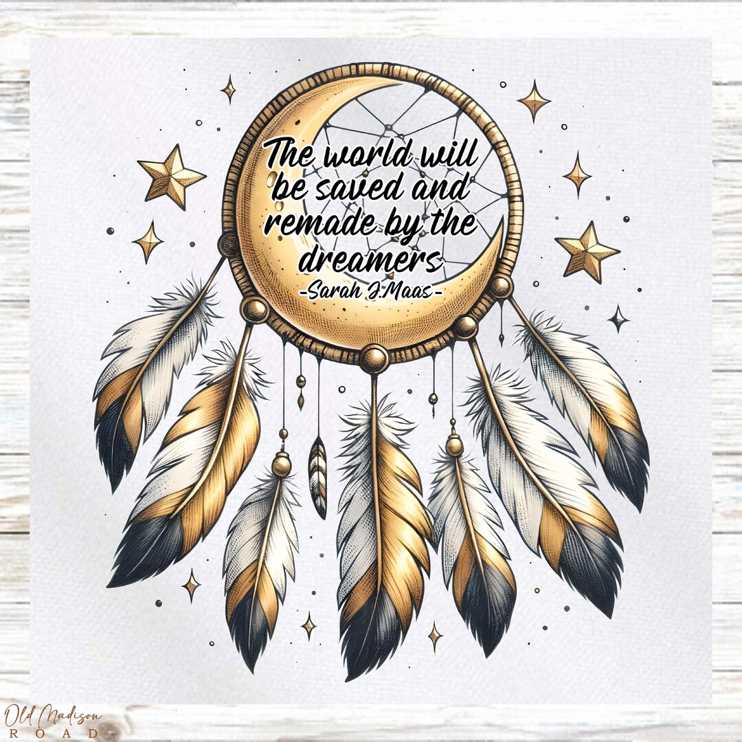 Dreamcatcher Moon Fabric Panel - Moon Fabric Panel - Quilt Panel ...