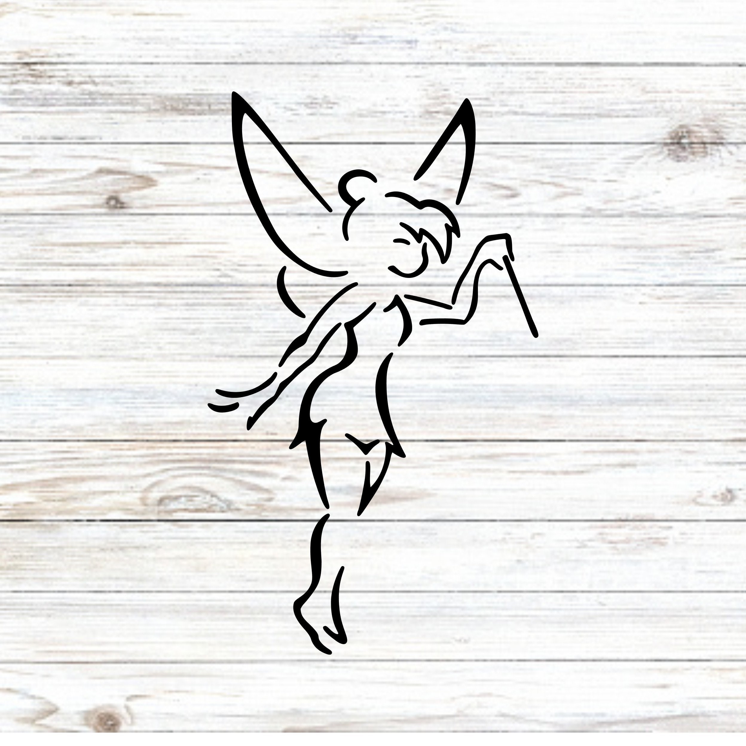 Tinkerbell Silhouette Tattoo