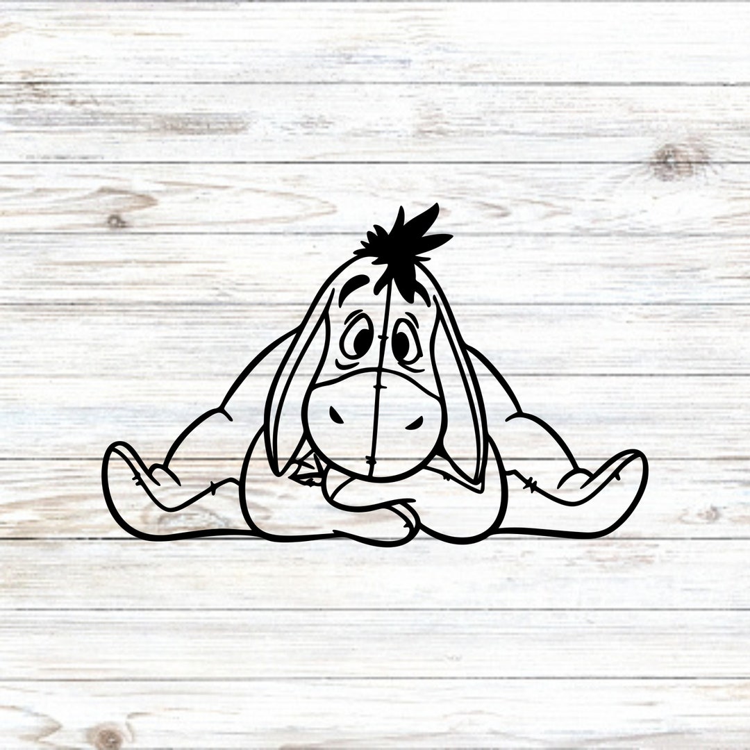 Eeyore Decal Decal Vinyl Decal Eeyore Stickers Disney - Etsy