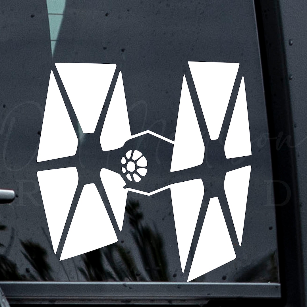 Tie Fighter Decal - Empire Fighter Decal, Star Wars Decal, Star Wars ...