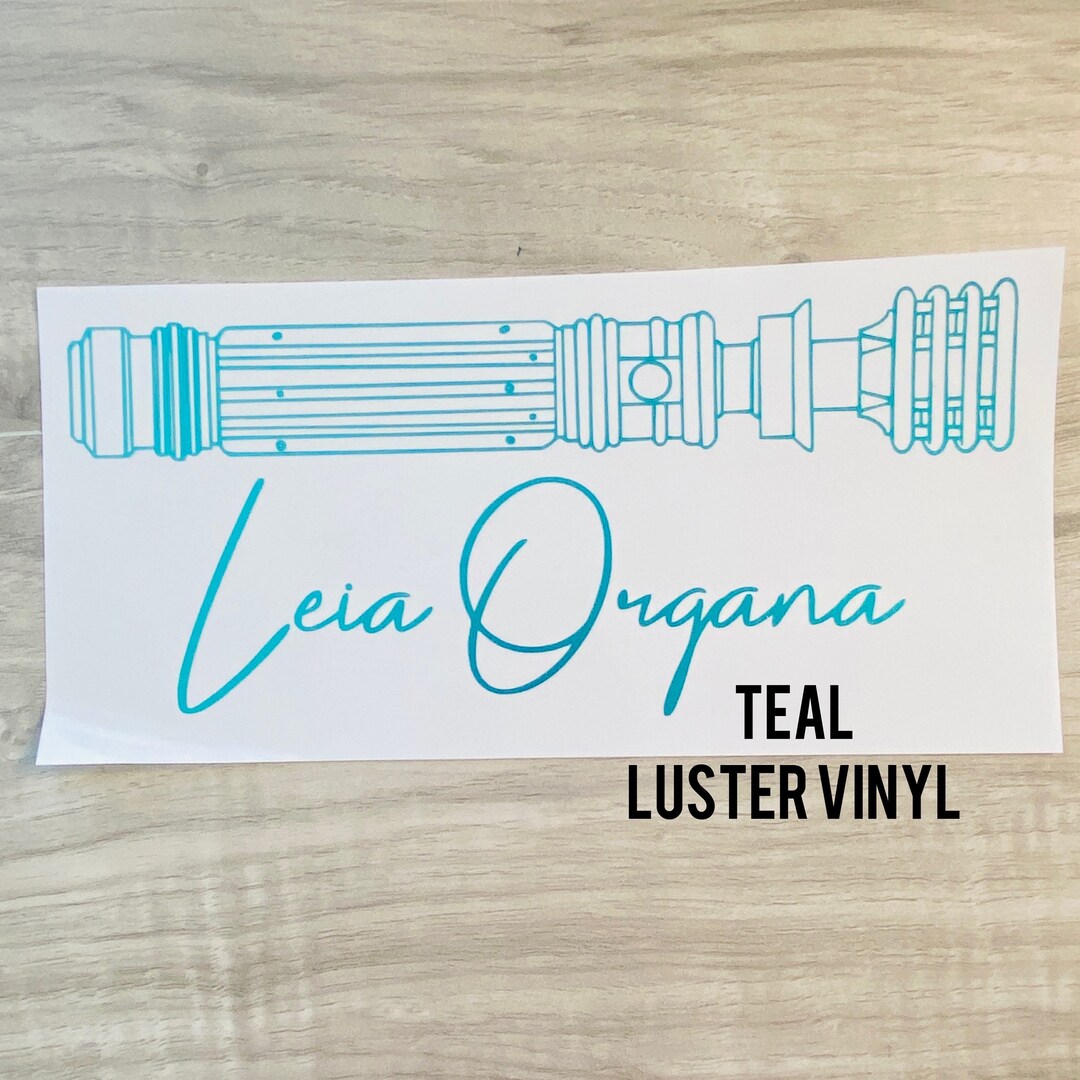 Leia Organa Lightsaber Decal, Star Wars Decal, Star Wars, Princess Leia ...