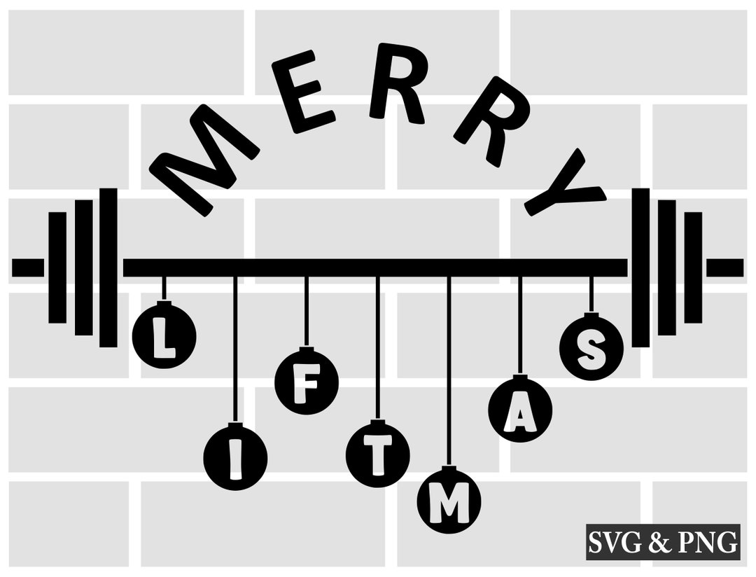 Merry Liftmas SVG Christmas Workout SVG Holiday Fitness SVG Kettlebell ... Merry Liftmas SVG Christmas Workout SVG Holiday Fitness SVG Kettlebell ...