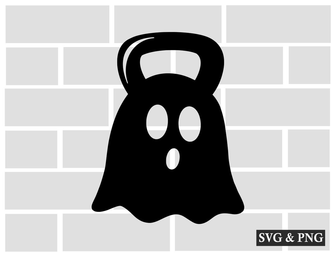 Ghost Kettlebell SVG Halloween Workout SVG Fitness Clip Art Gym ...