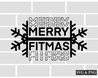 Merry Fitmas SVG Merry Liftmas SVG Christmas Workout SVG | Etsy