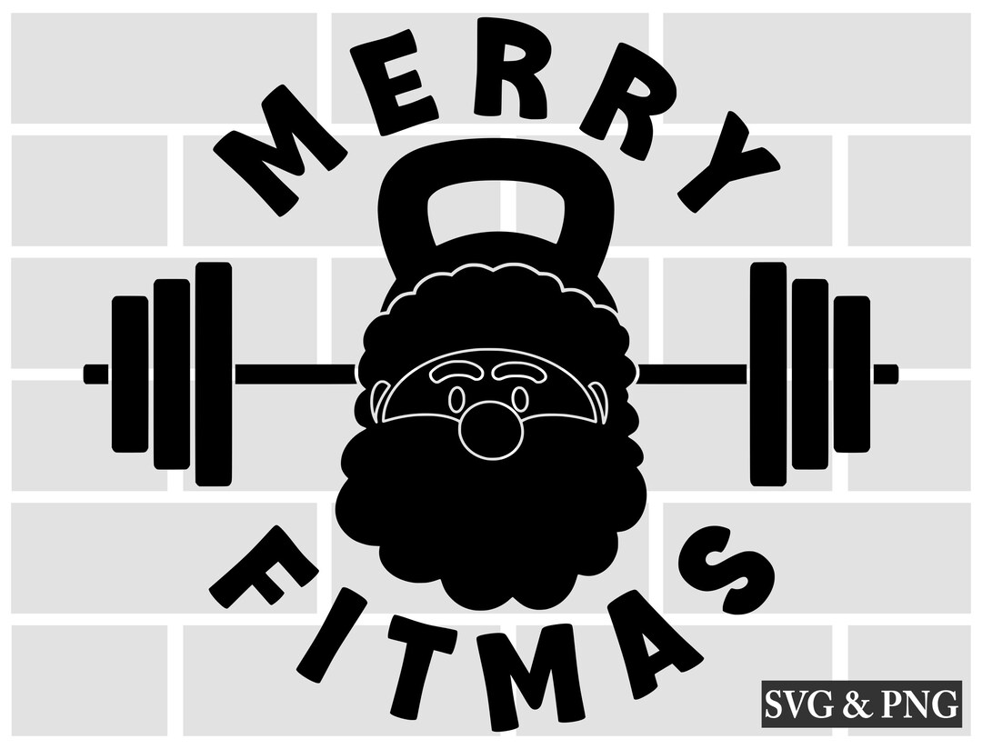 Merry Fitmas SVG Christmas Workout SVG Holiday Fitness SVG Kettlebell ... Merry Fitmas SVG Christmas Workout SVG Holiday Fitness SVG Kettlebell ...