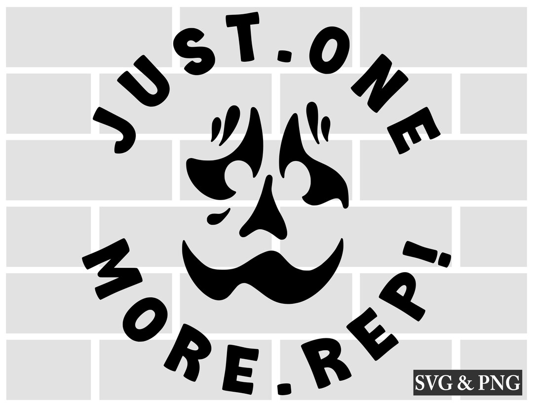 Just One More Rep SVG Halloween Fitness SVG Halloween Workout SVG ...
