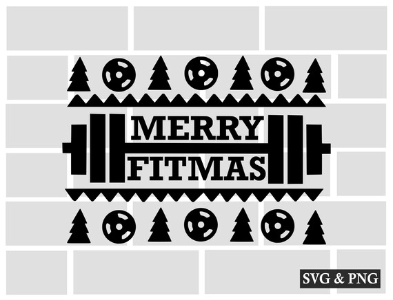 Merry Fitmas SVG Merry Liftmas SVG Christmas Workout SVG | Etsy
