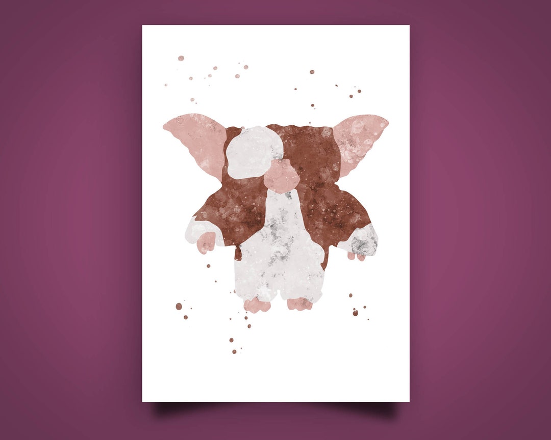 Minimalist Watercolour, Gizmo, Art Print, Film Print, Movie Art Print ...