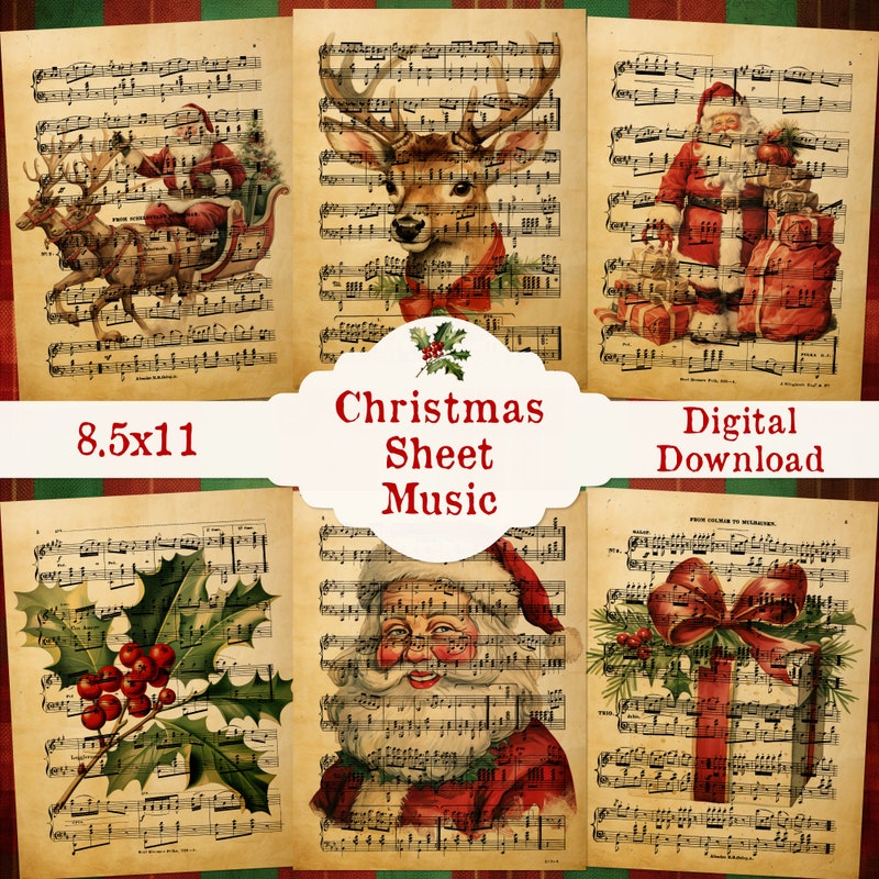Christmas Sheet Music - Etsy