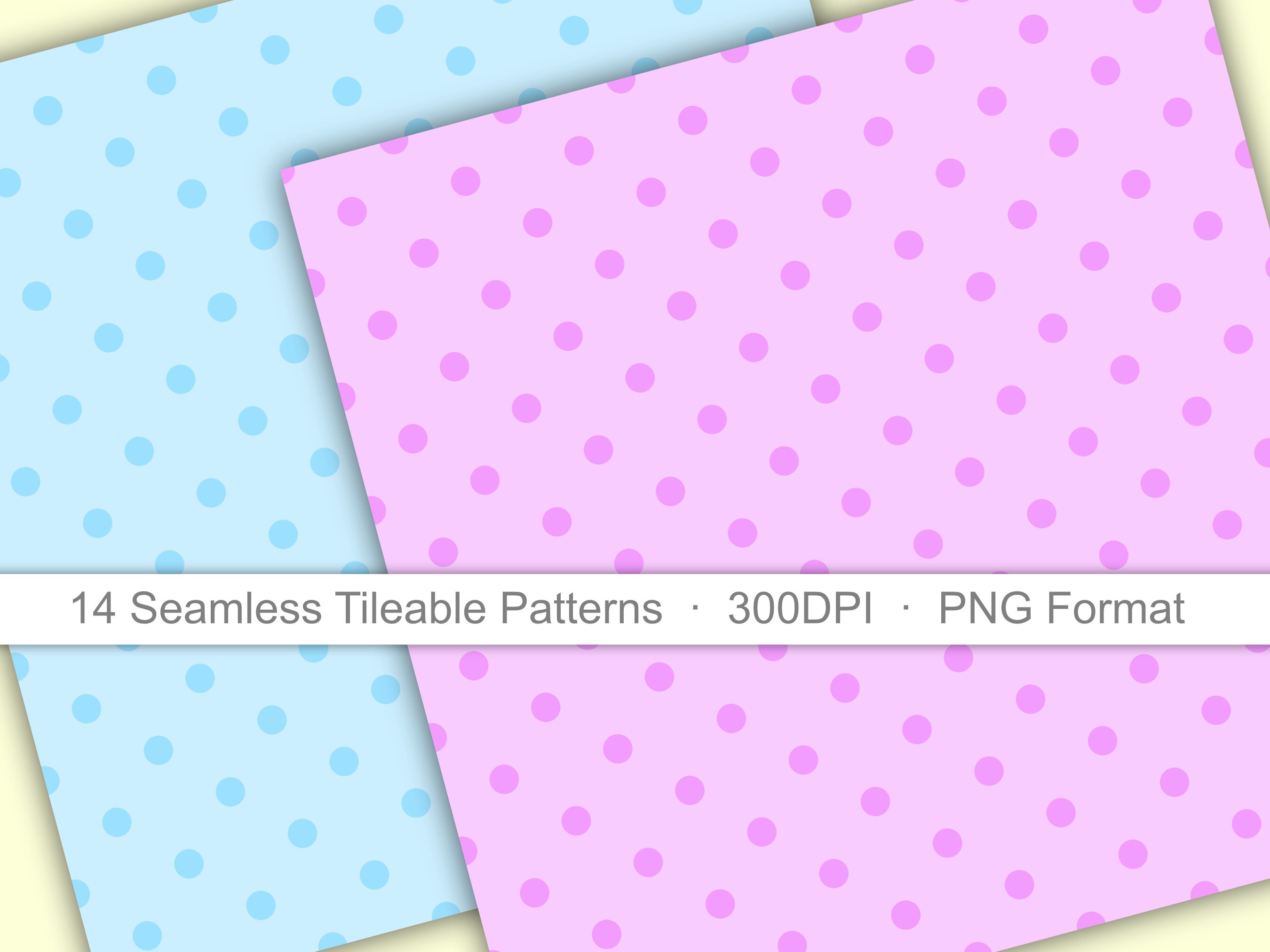 Pastel Dots Digital Paper Bundle Seamless Pattern - Etsy