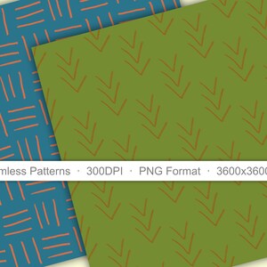 70's Vibes Digital Paper Boho Seamless Patterns 12 - Etsy