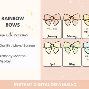 Pastel Classroom Birthday Bulletin Board Display (digital Download) - Etsy