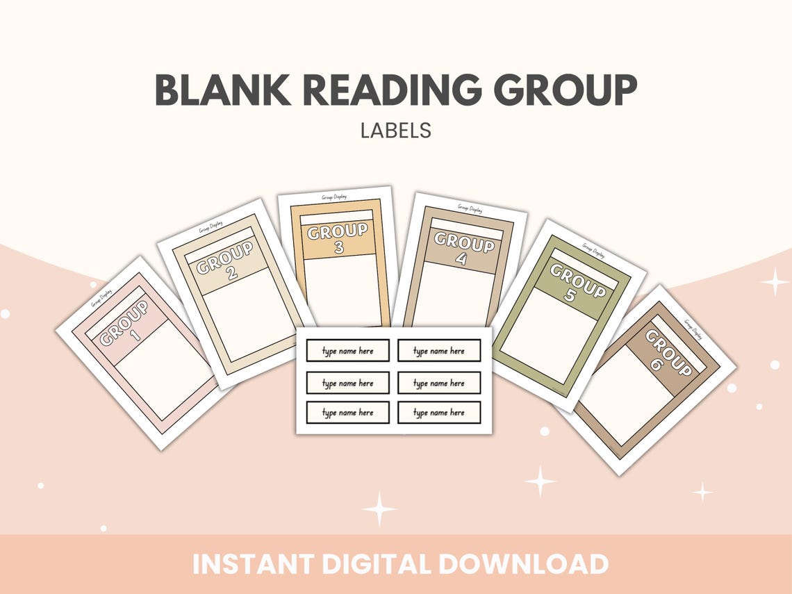 Woodland Animals Reading Group Labels: Classroom Decor (digital ...