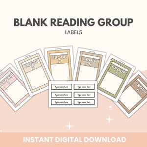 Woodland Animals Reading Group Labels: Classroom Decor (digital ...