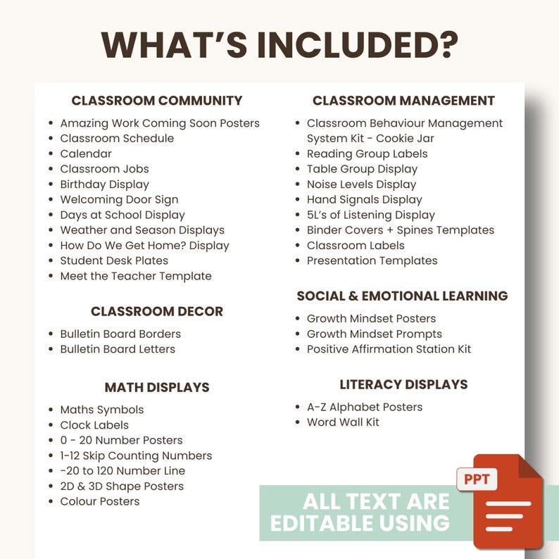 Groovy Retro Classroom Decor Bundle | Editable Classroom Printables ...