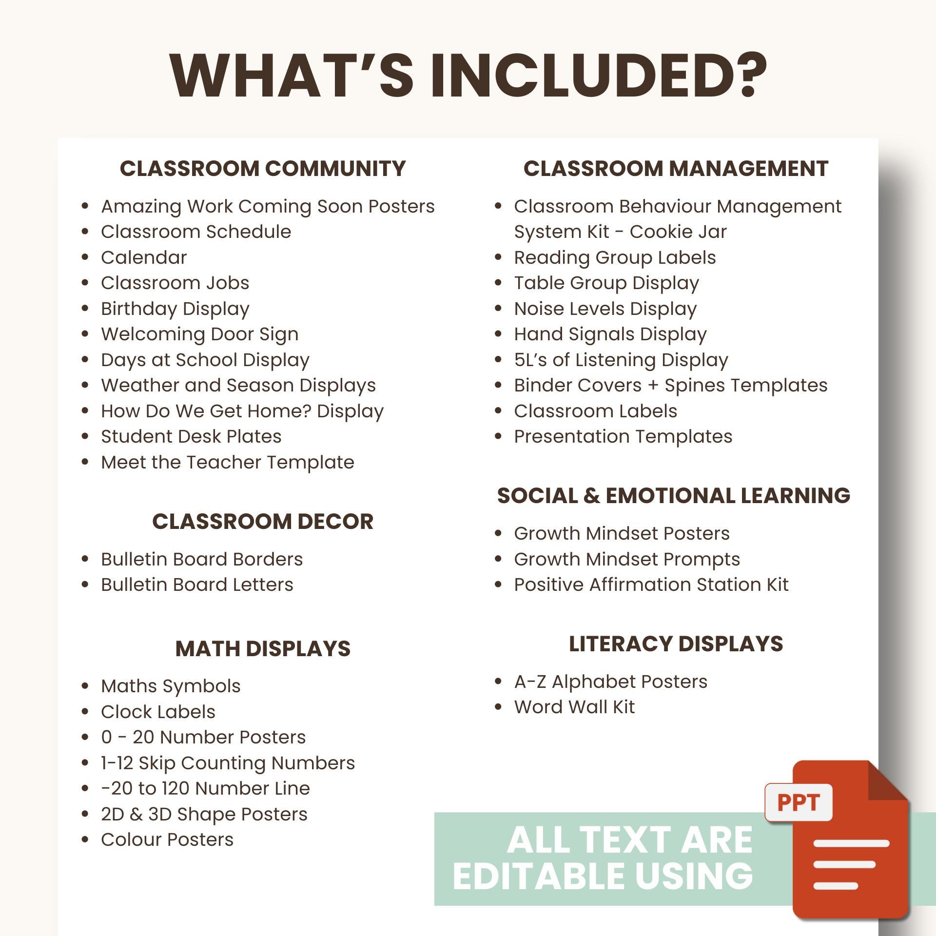 Groovy Retro Classroom Decor Bundle | Editable Classroom Printables ...